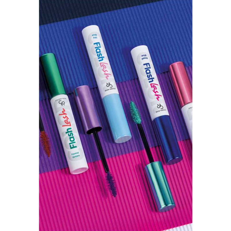 Golden Rose Flash Liner Colored Mascara - 04 Royal Blue Maskara Golden Rose